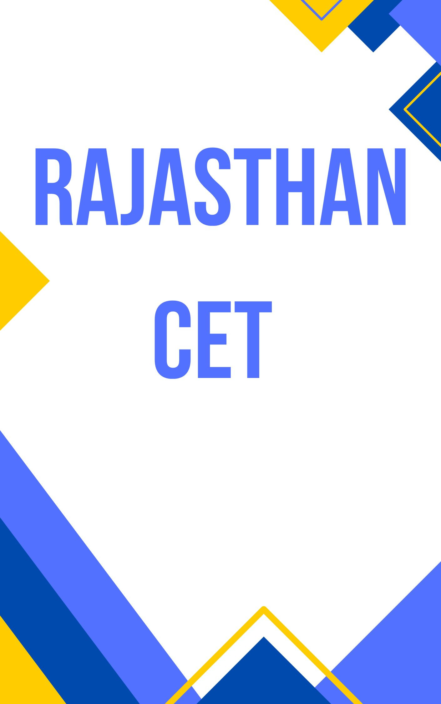 Rajasthan CET Online Test Series 2024