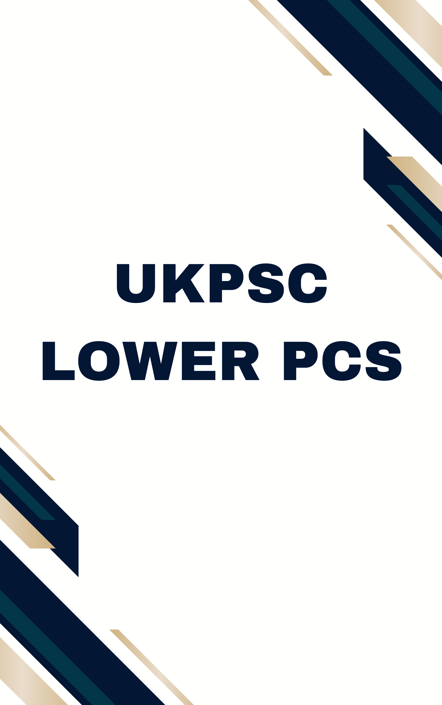 UKPSC Lower PCS Free Mock Test