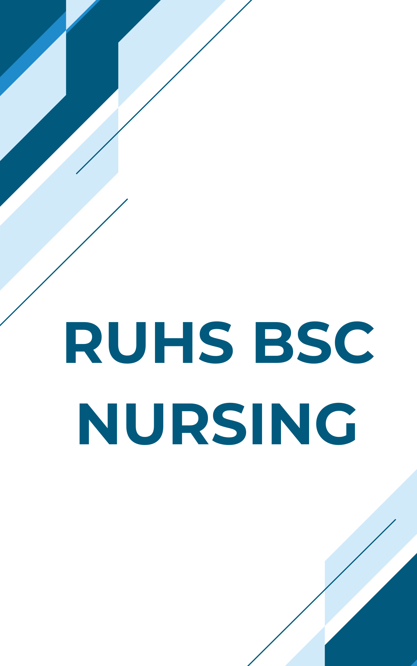 RUHS BSc Nursing Question with Answer
