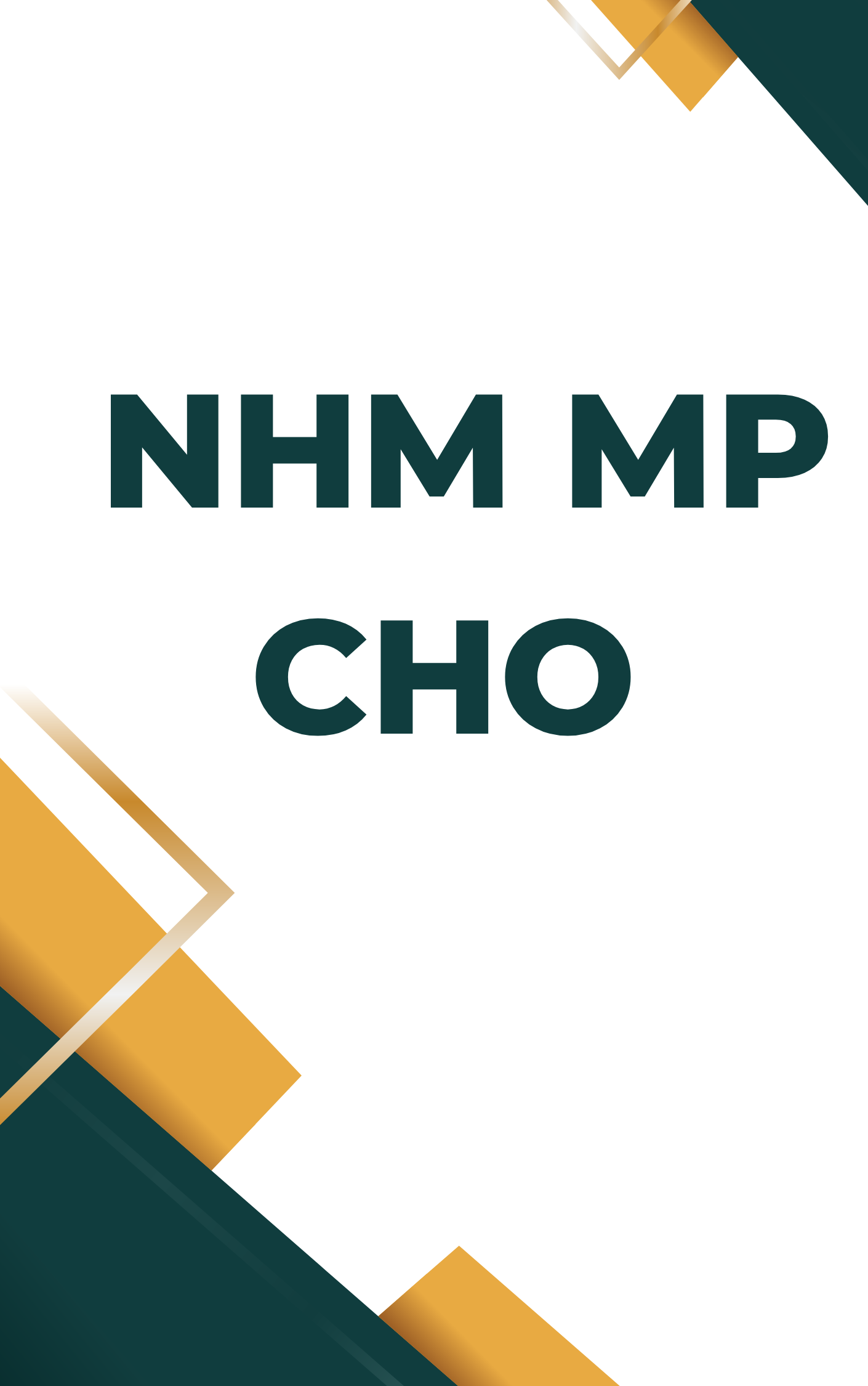 NHM MP CHO Questions Paper