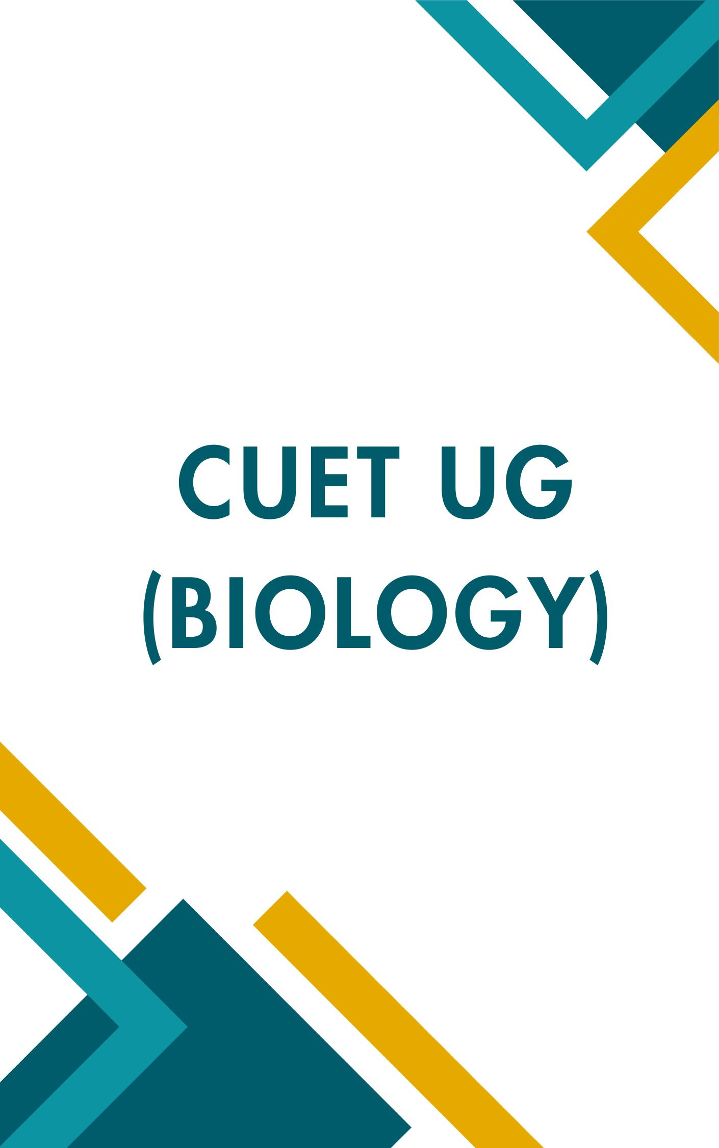 CUET UG Biology Sample Paper