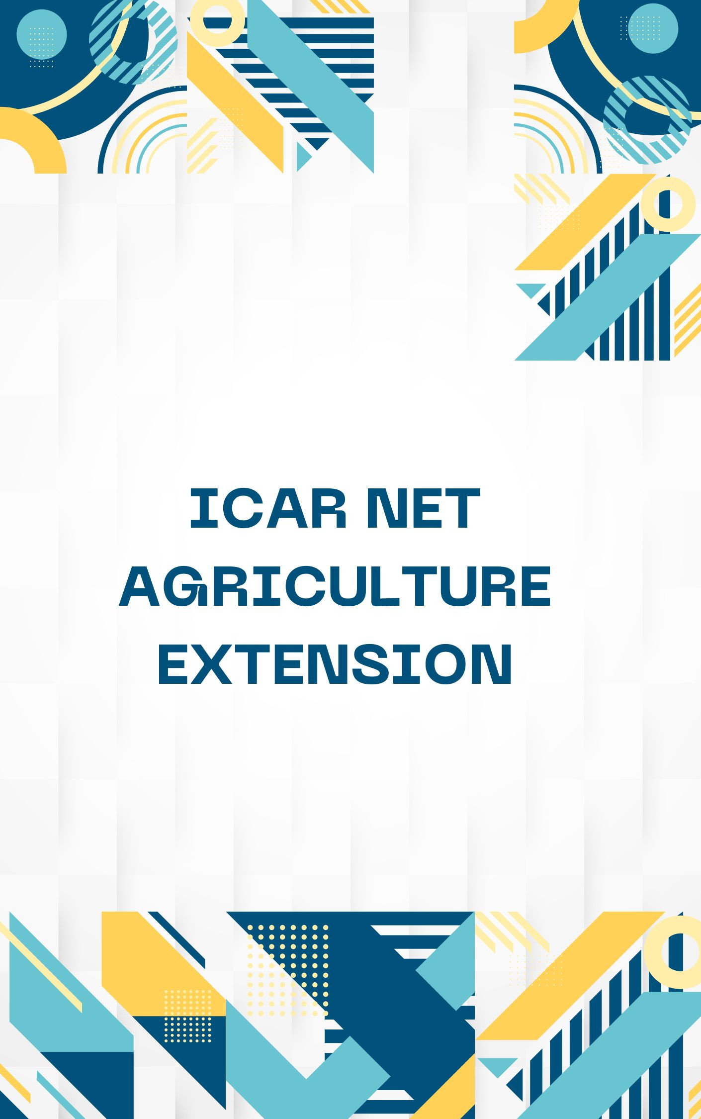 ICAR NET Agriculture Extension Question Paper
