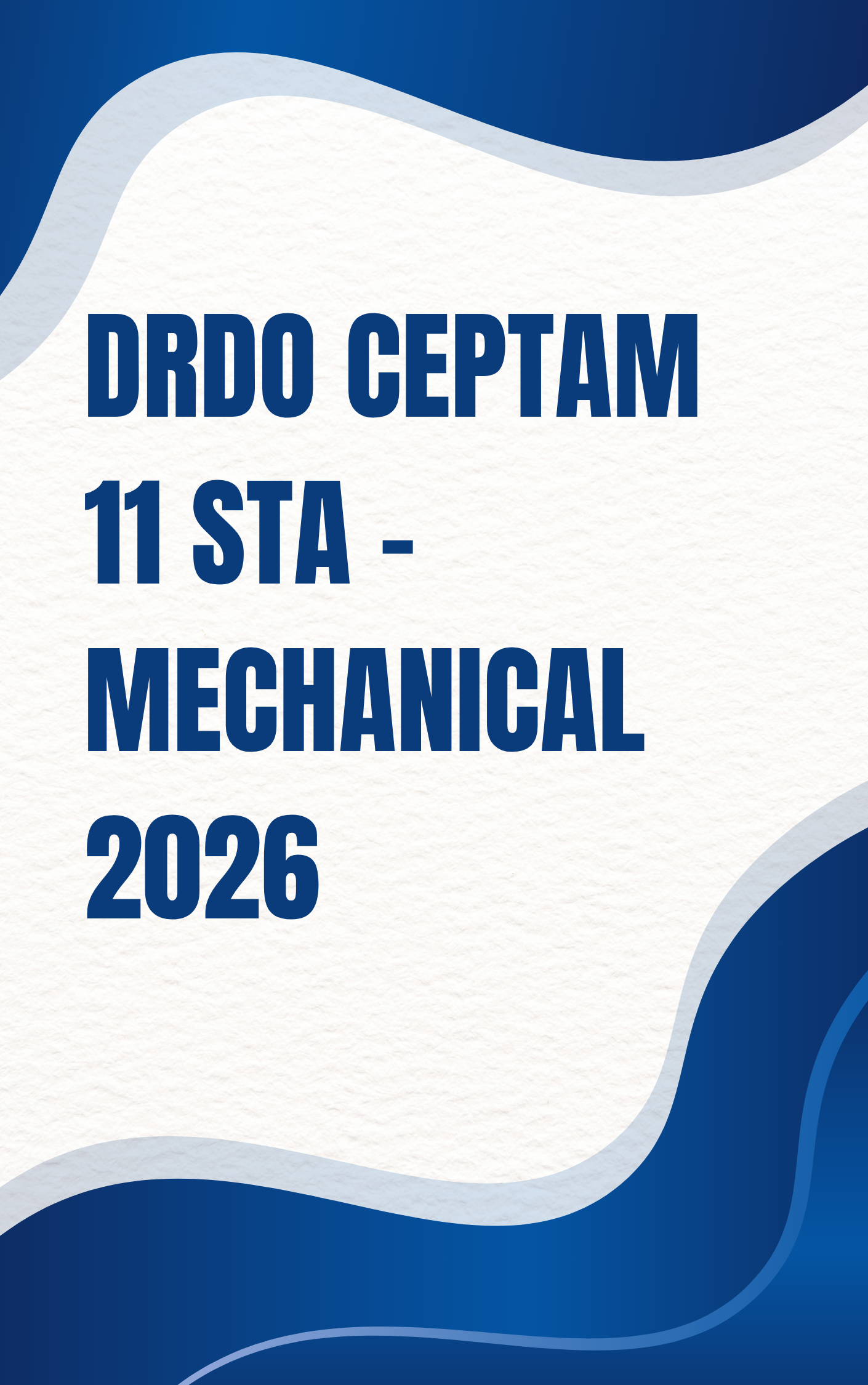 DRDO CEPTAM Senior Technical Assistant Mechanical Mock Test