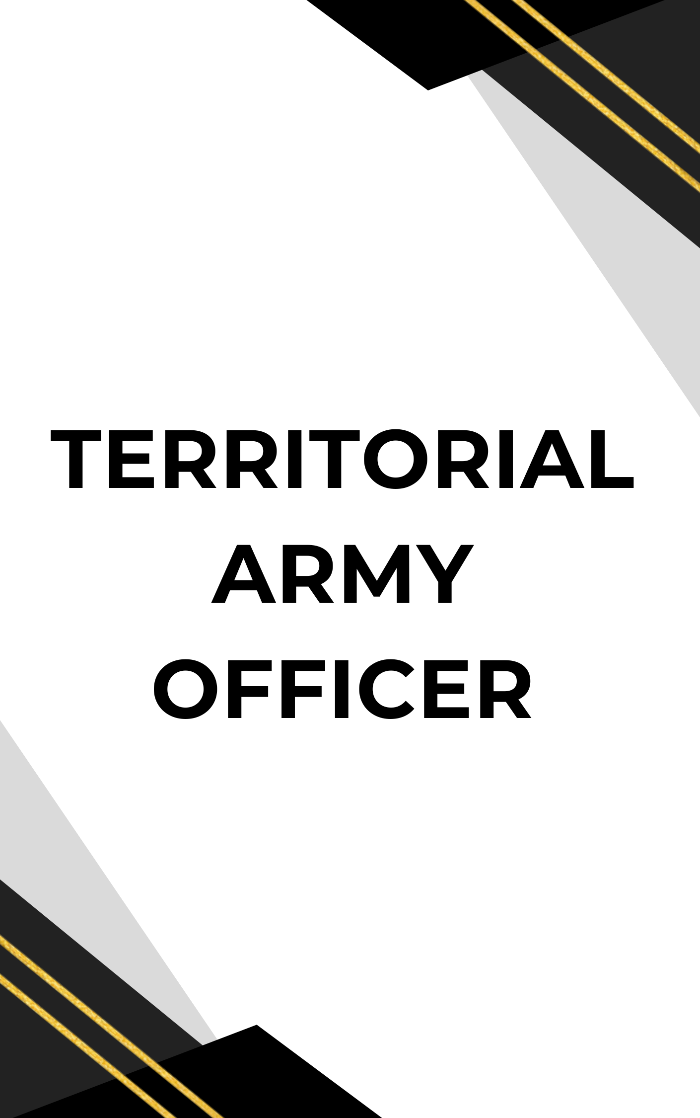 Territorial Army Officer Practice Set