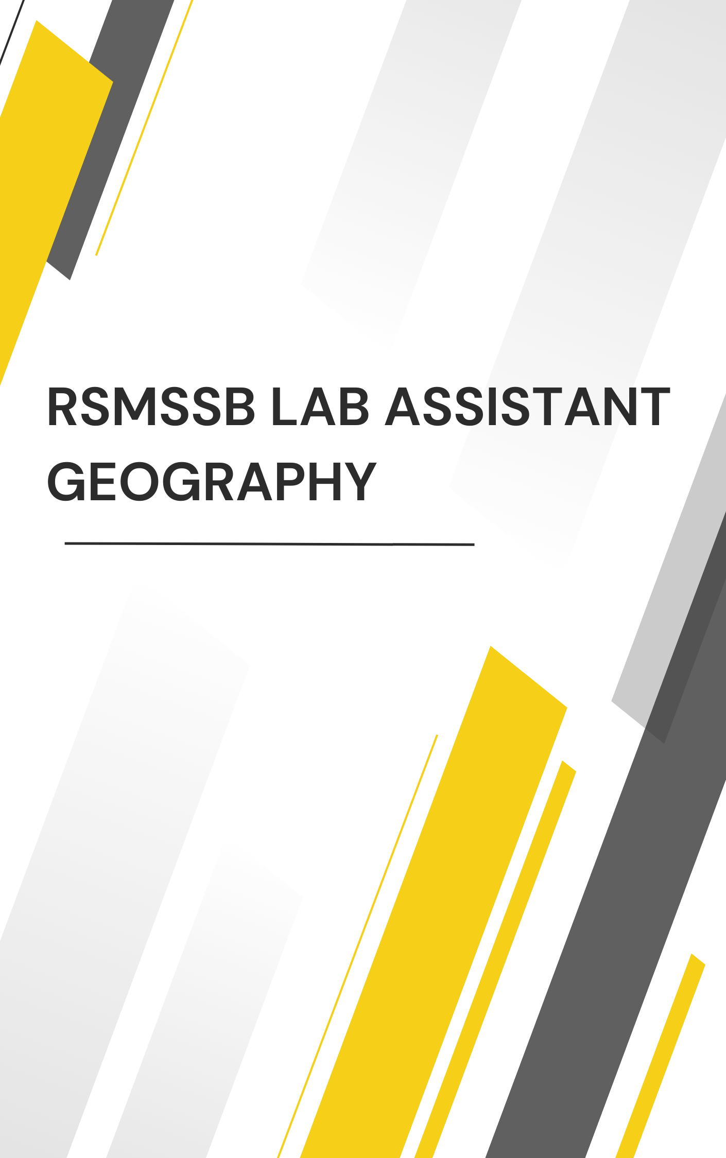 RSMSSB Lab Assistant Geography MCQ