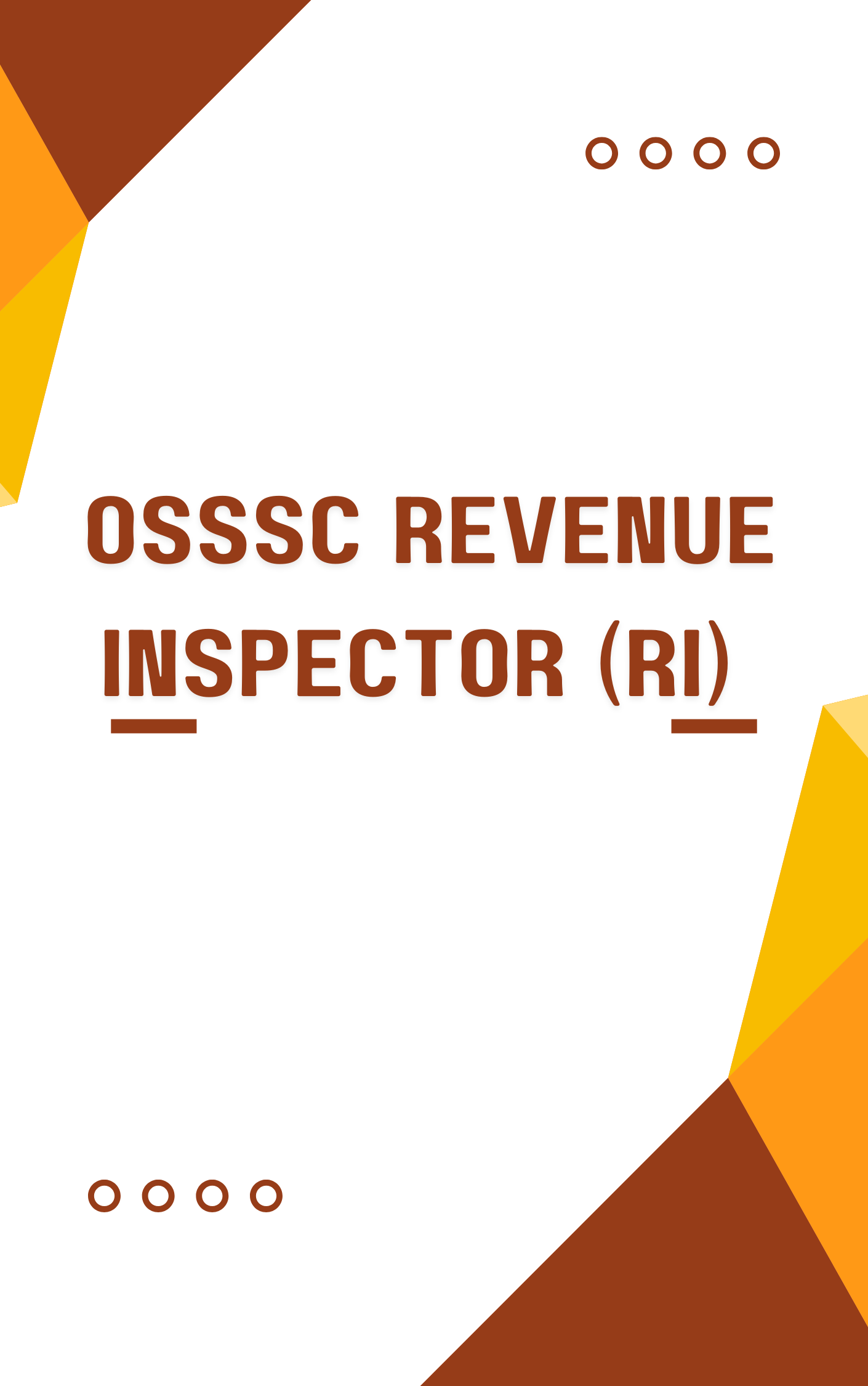 OSSSC RI Questions with Answers